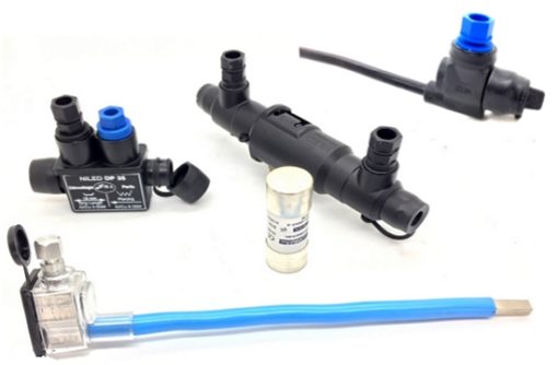 Connecting fittings for ABC lines and IPC connectors - Niled